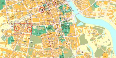 Varsó map - a Térképeket Varsó (Masovia - Lengyelország)